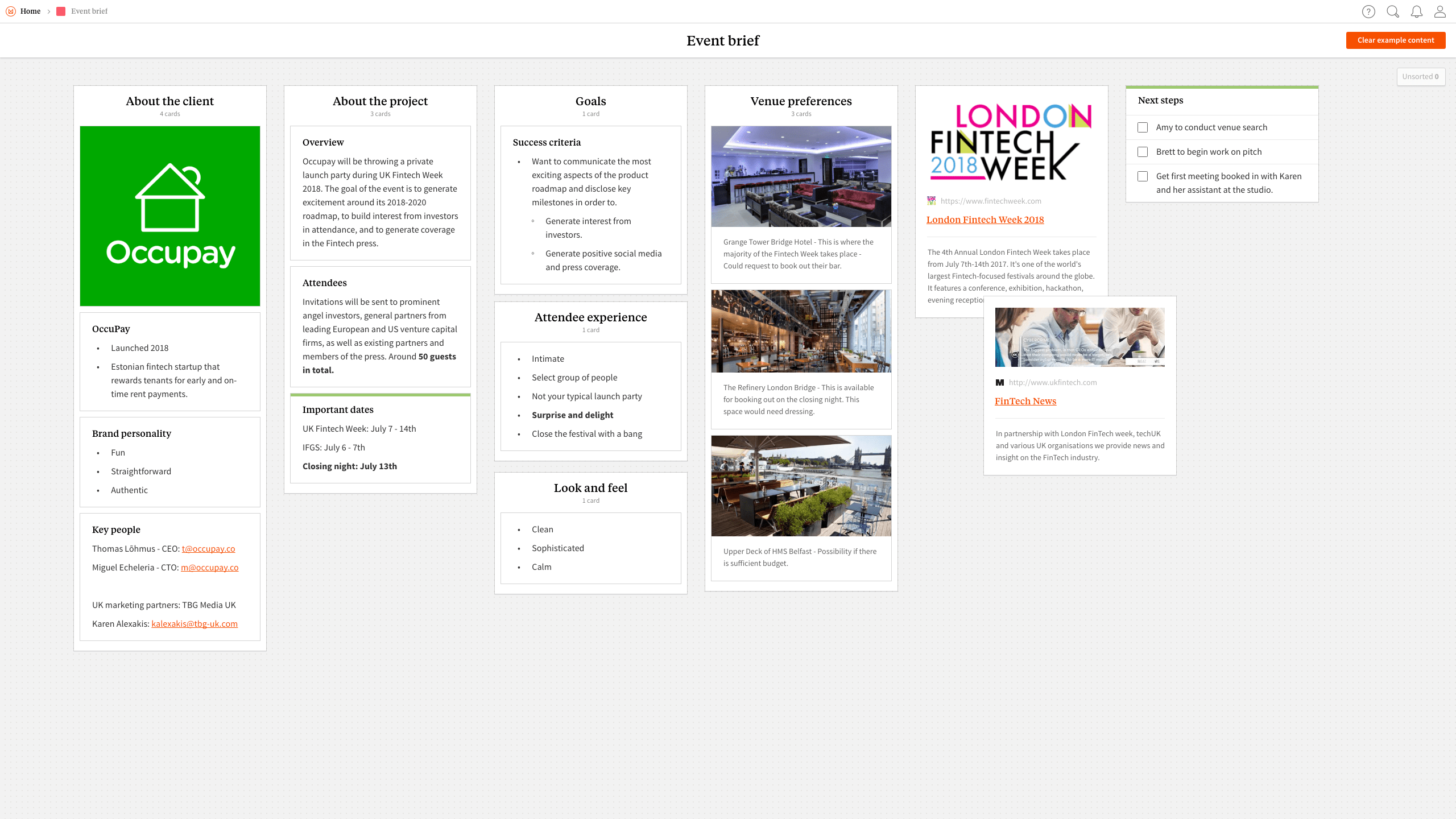 Event Brief Template Event Planning Template Milanote